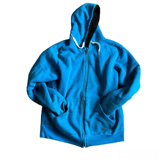 ripzone | Tops | Ripzone Boardriding Blue Insulated Fleece Lined Hoodie ...